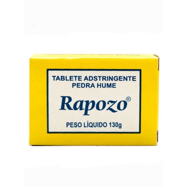 Tablete adstringente pedra hume Rapozo 130g | Shopee Brasil