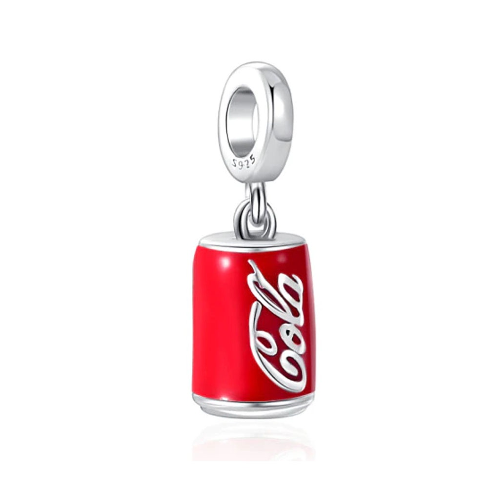 Berloque Charm Lata Coca Cola em Prata 925 Compatível Pandora e Vivara ...