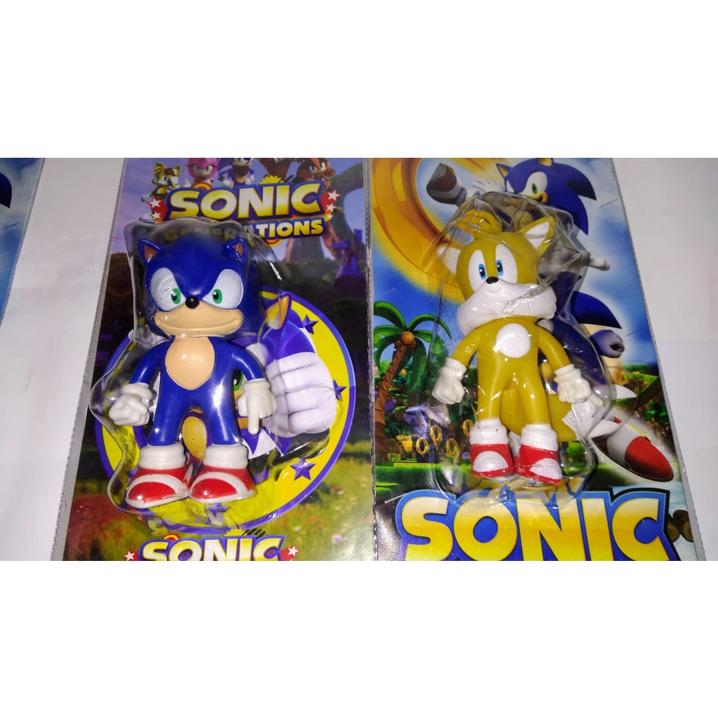 Boneco do Sonic Azul ou Tails (Escolha) 15cm | Shopee Brasil