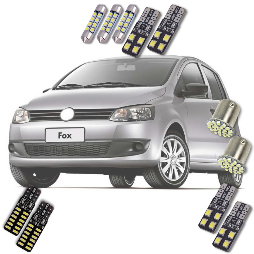 Kit Lâmpadas Led Interna Volkswagen Fox 2010 a 2014 | Shopee Brasil