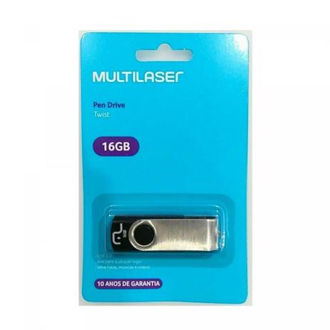 Pen drive 16GB Multilaser Twist | Shopee Brasil