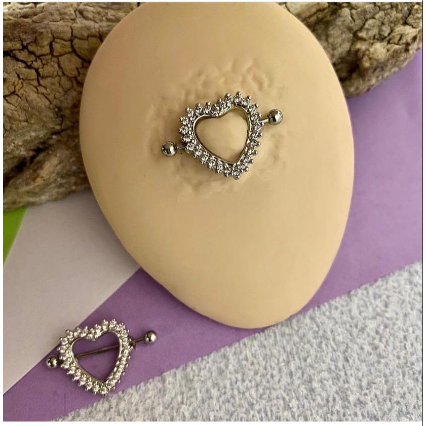 piercing coração de mamilo | Shopee Brasil