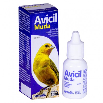 Avicil Muda 15 mL SUPLEMENTO VITAMÍNICO MINERAL PARA PÁSSAROS ...