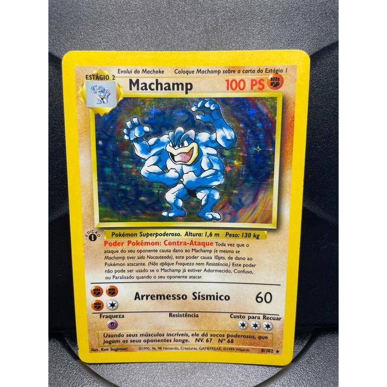Machamp 8/102 Base Set 1999 Pokemon TCG Antiga (HP) | Shopee Brasil