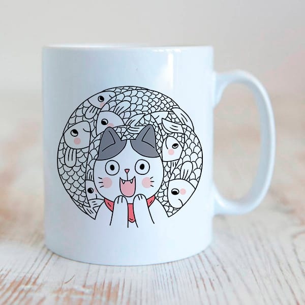 Caneca Cat Fish | Shopee Brasil