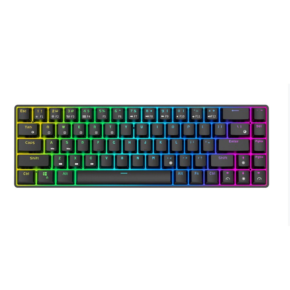 Teclado Mecânico Royal Kludge RK68 Switch Blue | Shopee Brasil