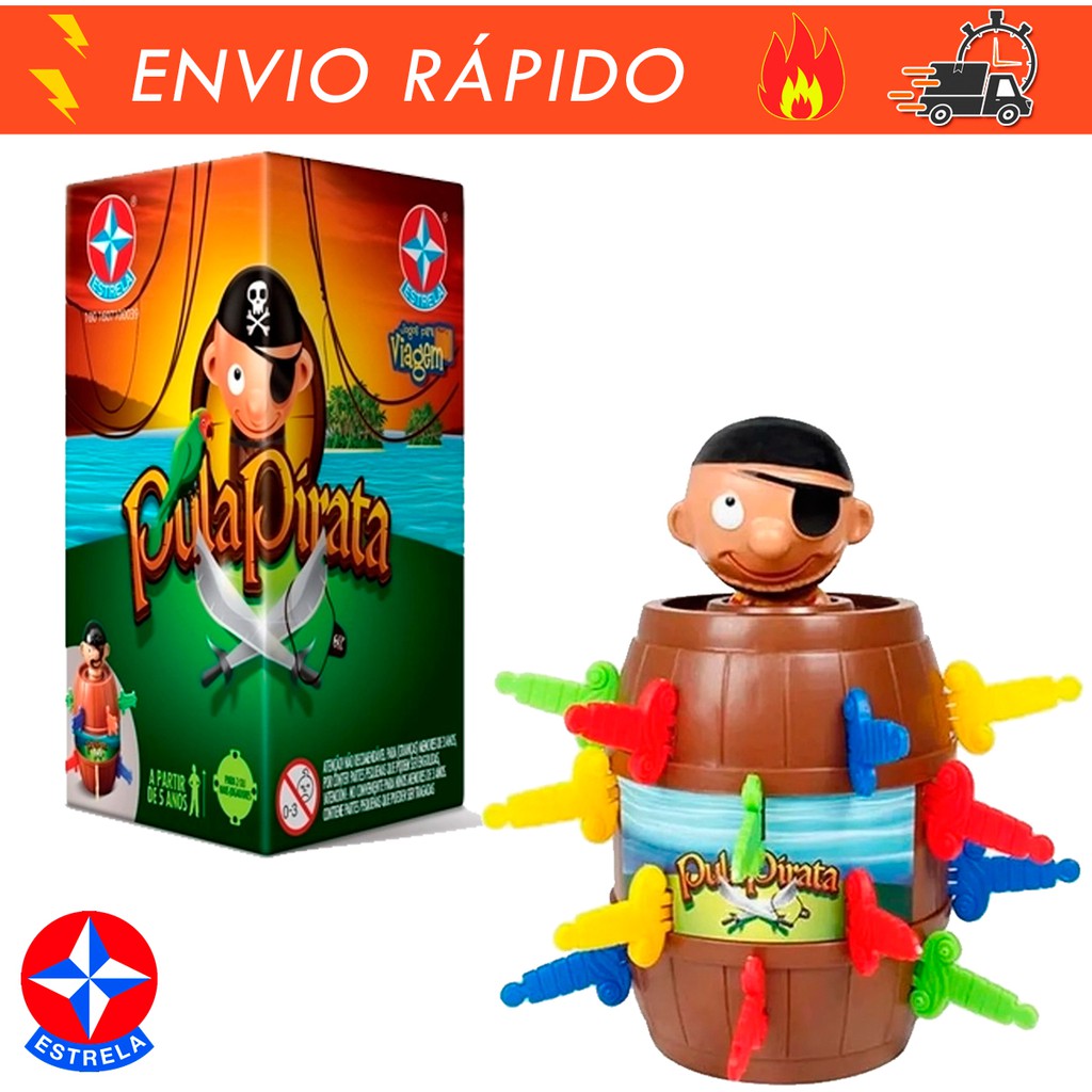 Jogo Pula Pirata Com Realidade Aumentada Estrela Original | Shopee Brasil