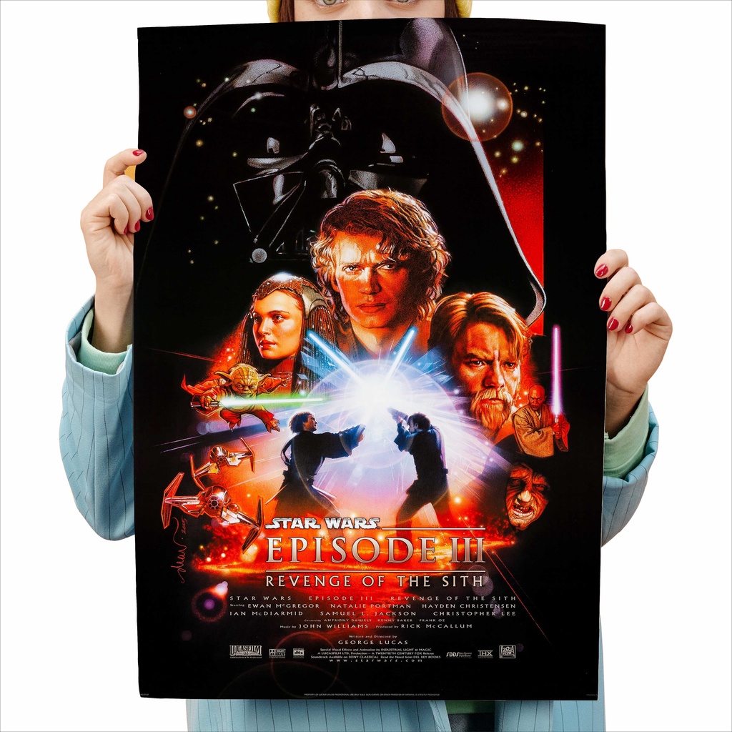Star Wars Poster Adesivo A3 (29,7x42cm) - Poster Adesivo Cartaz de ...