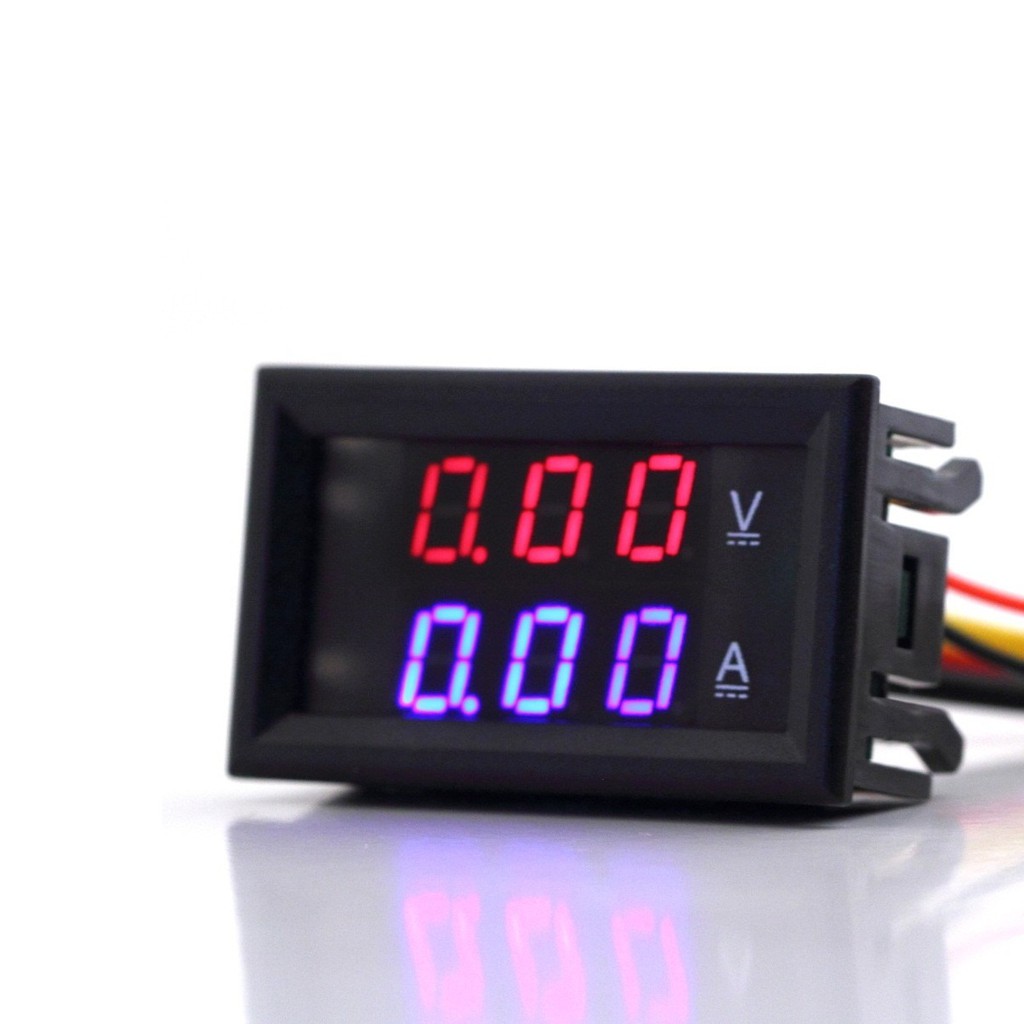 Voltimetro Amperimetro Digital com Display de Led Dc 100v 10a | Shopee ...