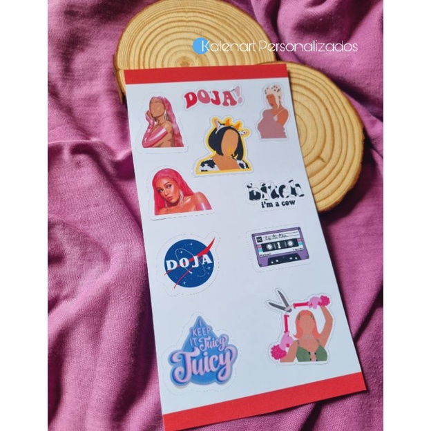 Stickers Adesivos Doja Cat cartela com 10 adesivos | Shopee Brasil