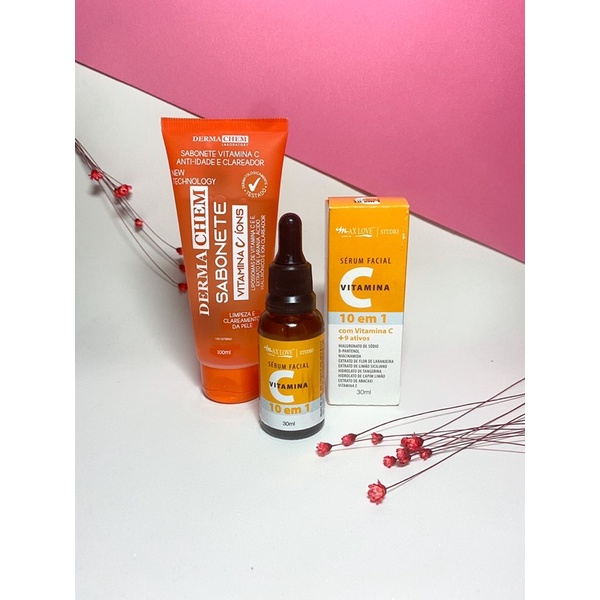 Kit Vitamina C/ Sabonete Líquido com Vitamina C/ Sérum Vitamina C | Shopee Brasil