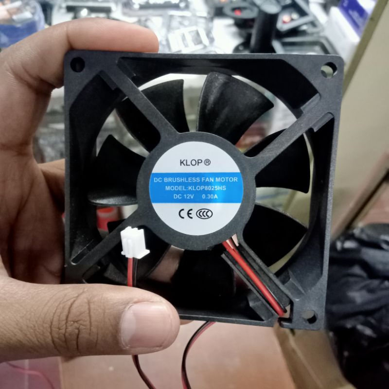 Ventilador DC 12v 8X8 KLOP | Shopee Brasil