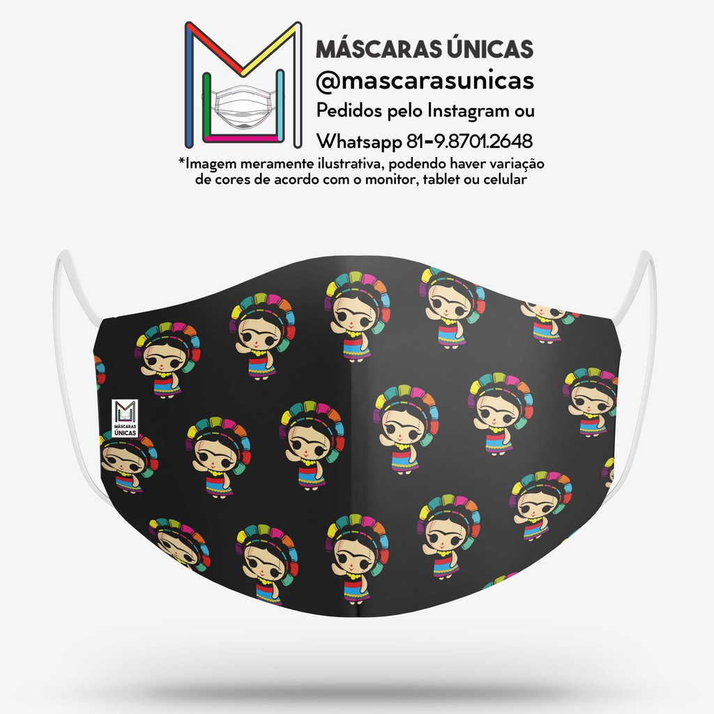 Máscara Frida Kahlo 2 com válvula n95 | Shopee Brasil