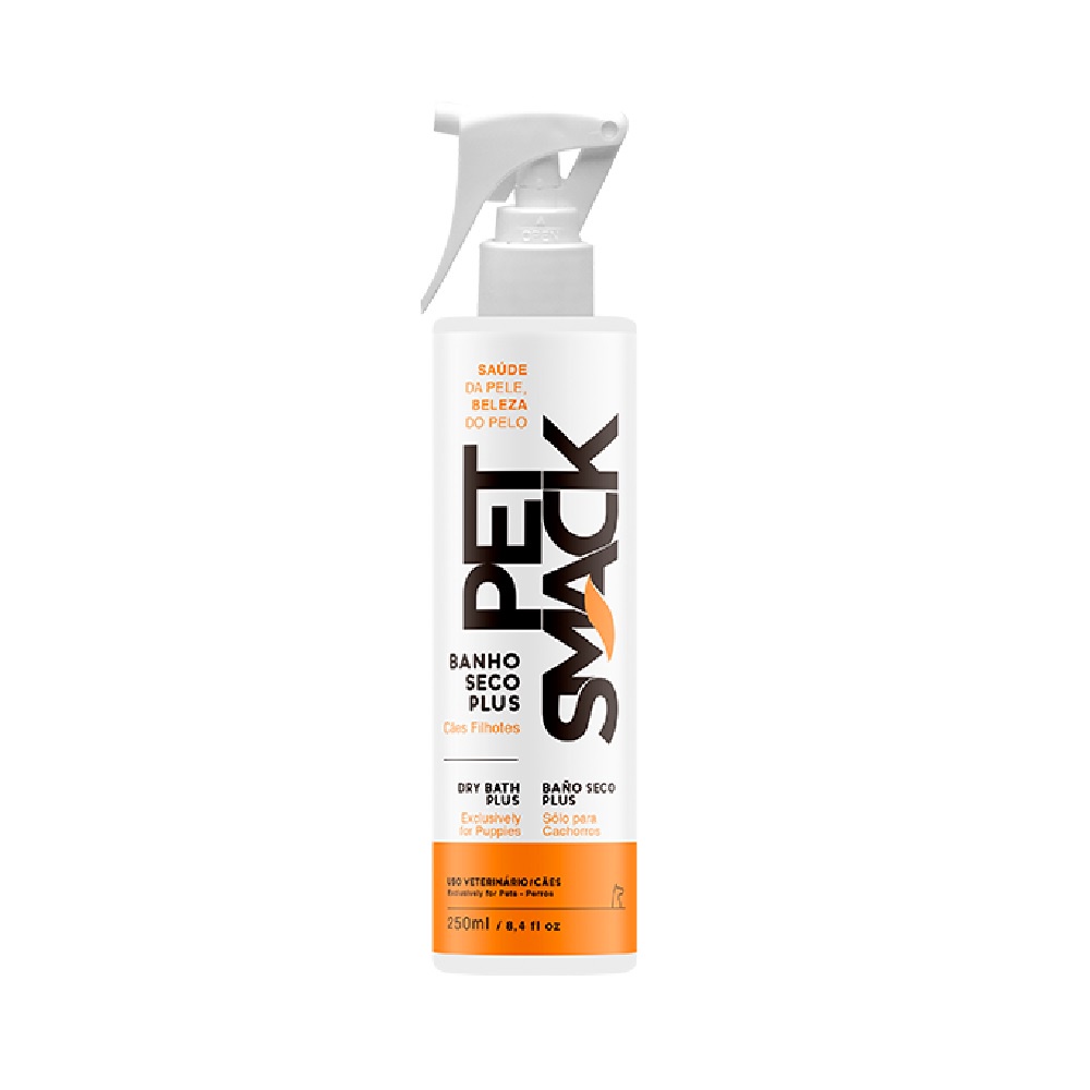 Banho Seco Plus Cães Filhotes Pet Smack Centagro - Spray 250ml | Shopee ...