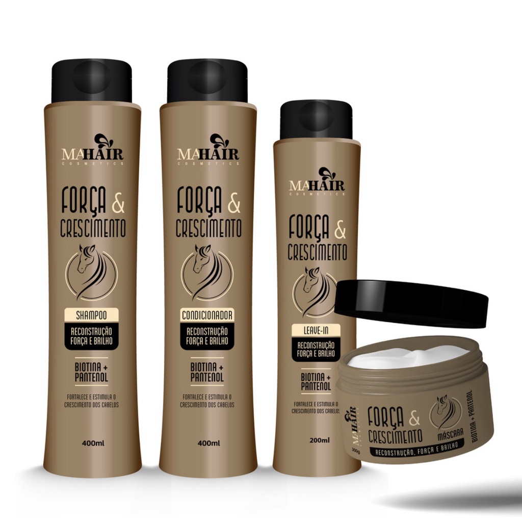 Kit Tratamento Capilar Força e Crescimento Mahair - 4 itens (NOVA ...
