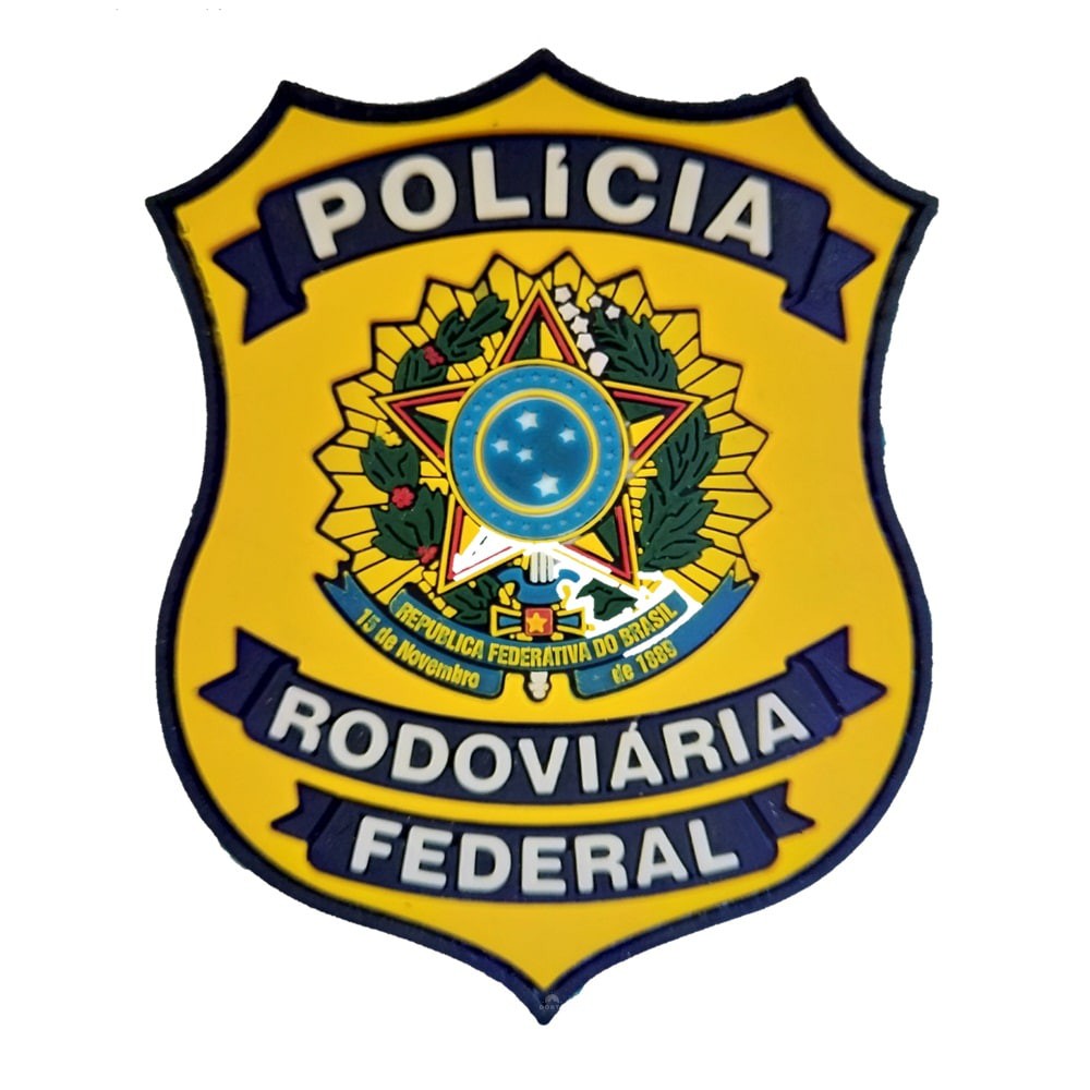 Patch Sustache Emborrachado Brasão PRF - Colorido | Shopee Brasil