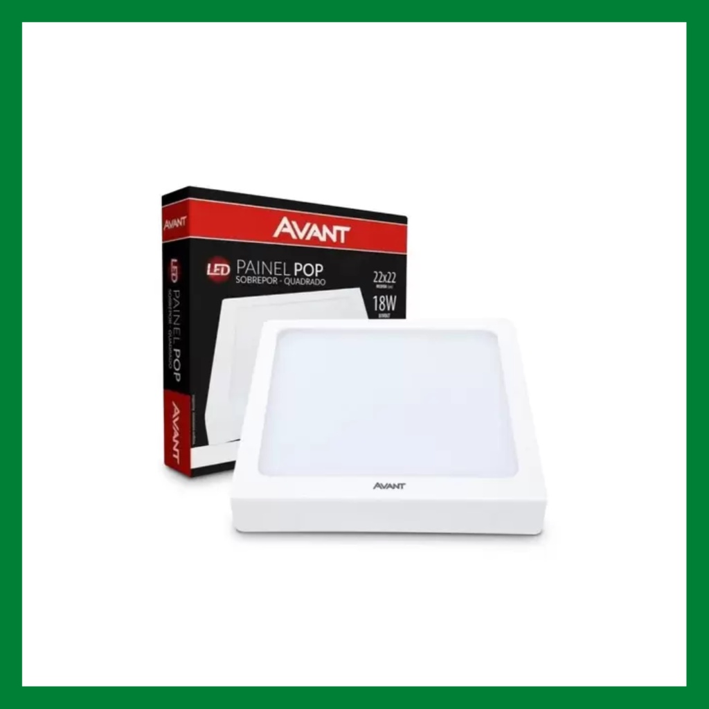 Luminaria Painel Pop Sobrepor Led 18w | Shopee Brasil