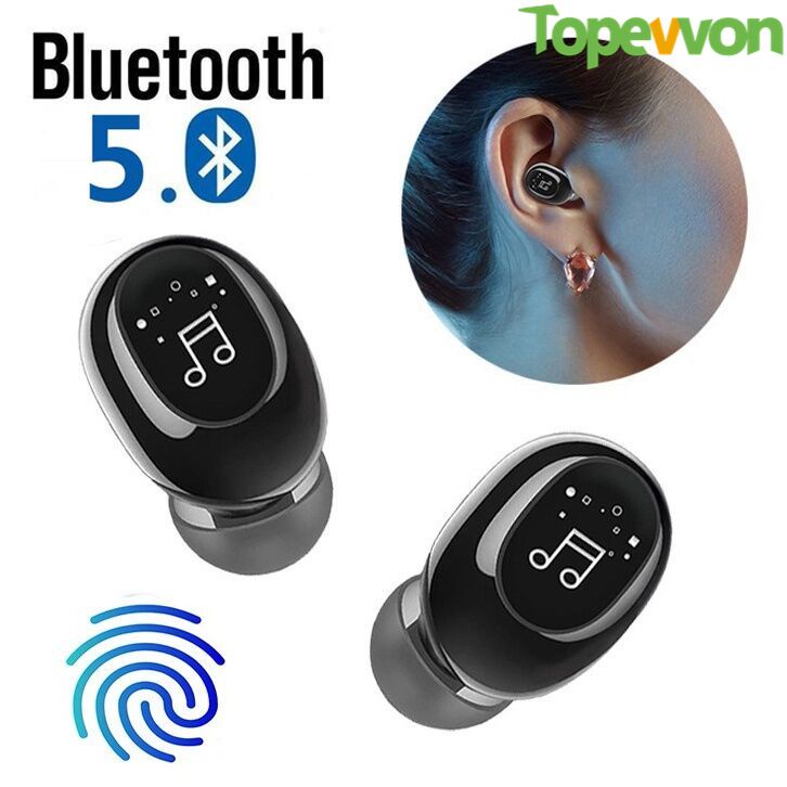 Topewon Mini Fone De Ouvido Intra-Auricular Sem Fio Invisível Bluetooth ...