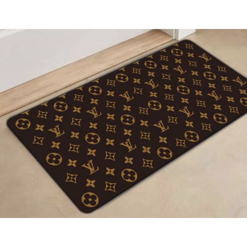 Tapete personalizado capcho Louis Vuitton LV - Medida 60x40 porta ...