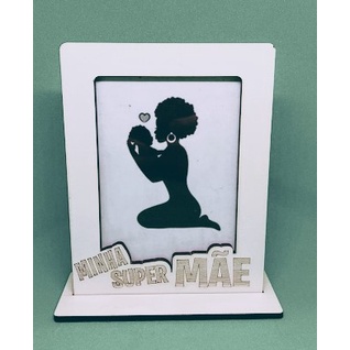 Porta Retrato MÃE fabricado em MDF Laminado branco 6mm. | Shopee Brasil