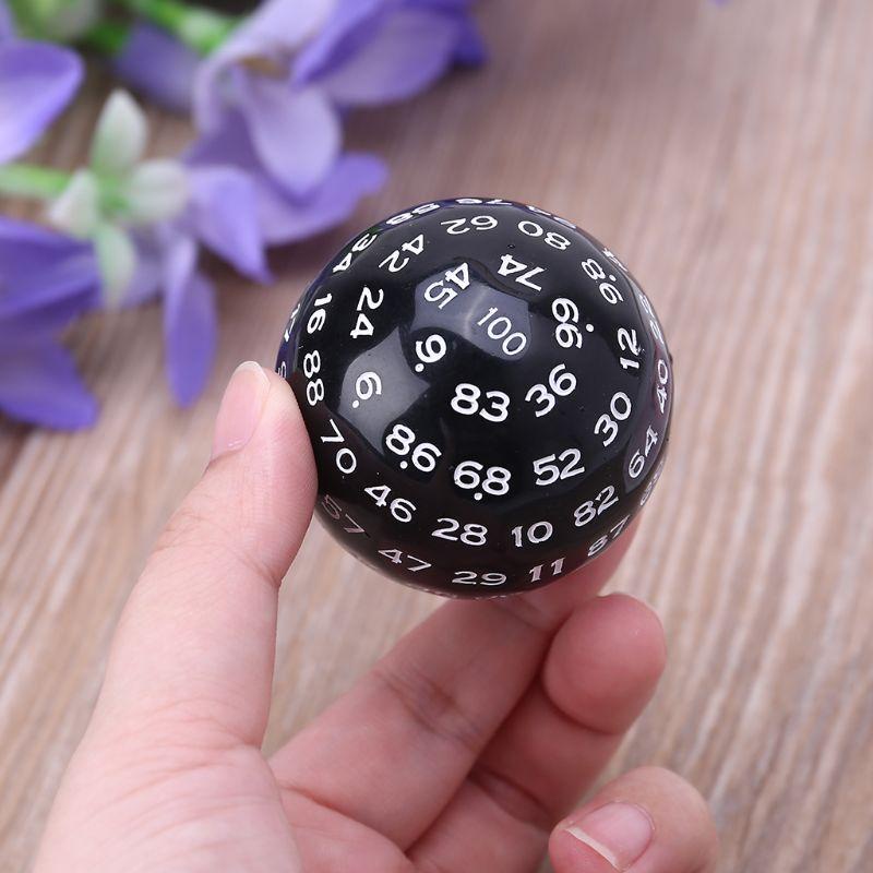 Dado RPG Especial D100 Preto (100 lados) | Shopee Brasil
