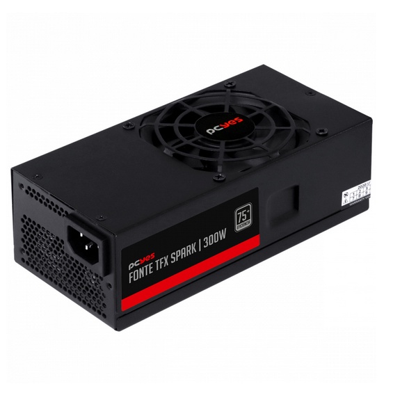 Fonte p/ Gabinete Slim SFX 300W Real Spark 75+ PFC Ativo TFXKP300TB PcYes*** | Shopee Brasil