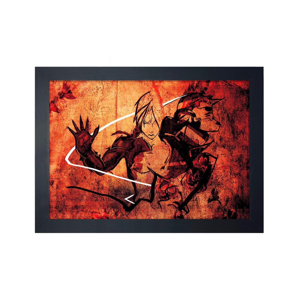 Quadro Edward Elrick Full Metal Alchemist Com Moldura - Anime | Shopee ...