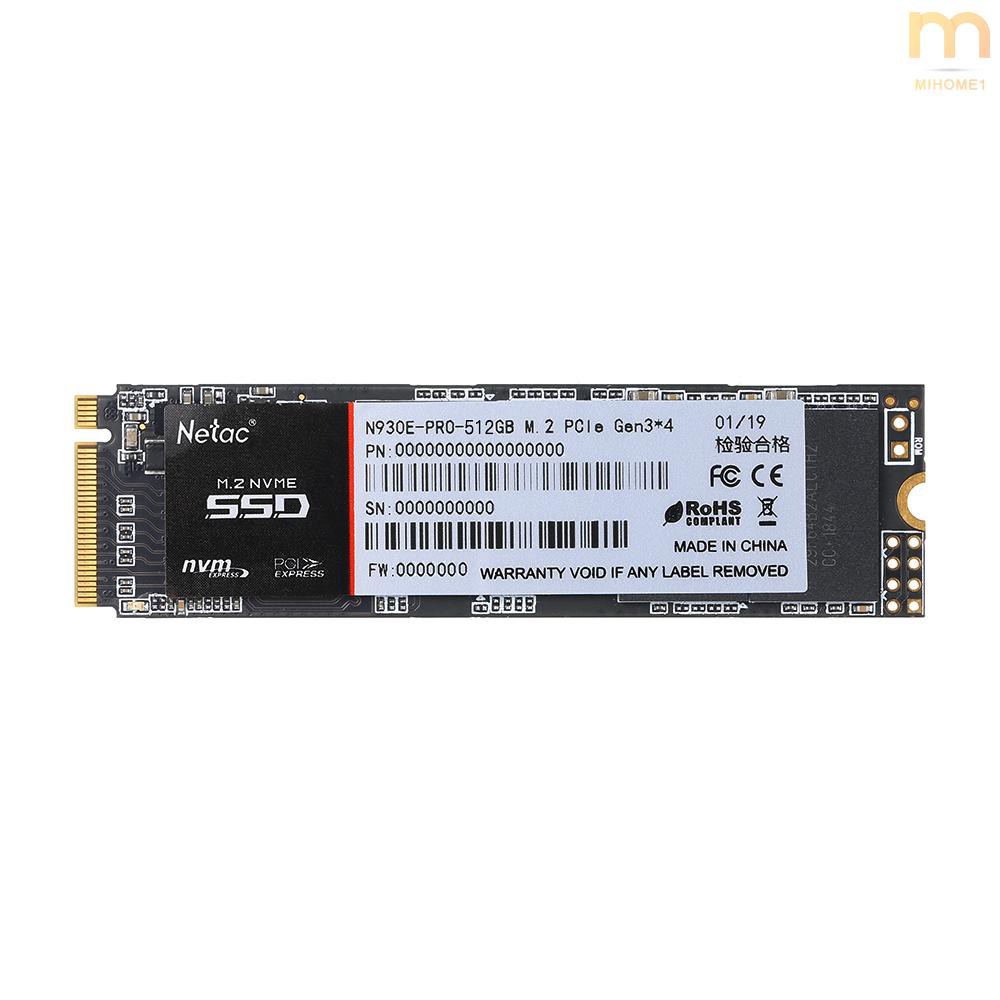 Netac N930E Pro M 2 2280 Ssd 512gb Nvme Pcie Gen3X4 3d Mlc Tlc Nand