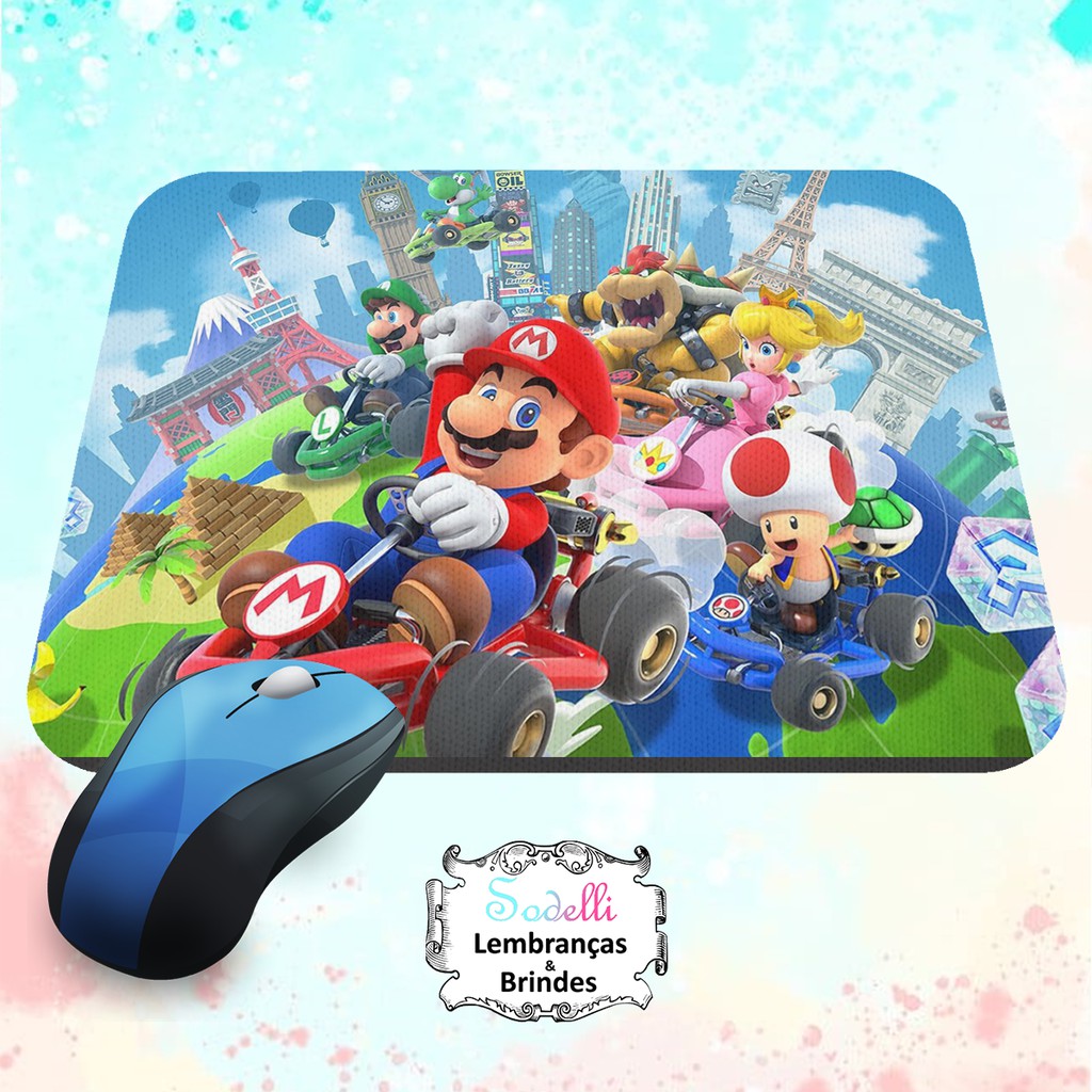 Mouse Pad Super Mario 23x18cm | Shopee Brasil