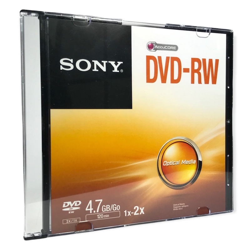 DVD-RW SONY 4.7GB/Go 120MIN 1X-2X UNIDADE | Shopee Brasil
