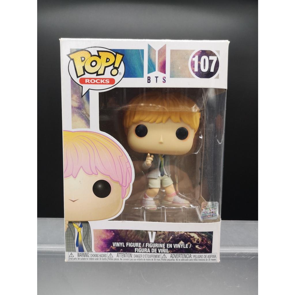Boneco AUTHENTIC Funko Pop Rocks BTS V 107 Vinil | Shopee Brasil