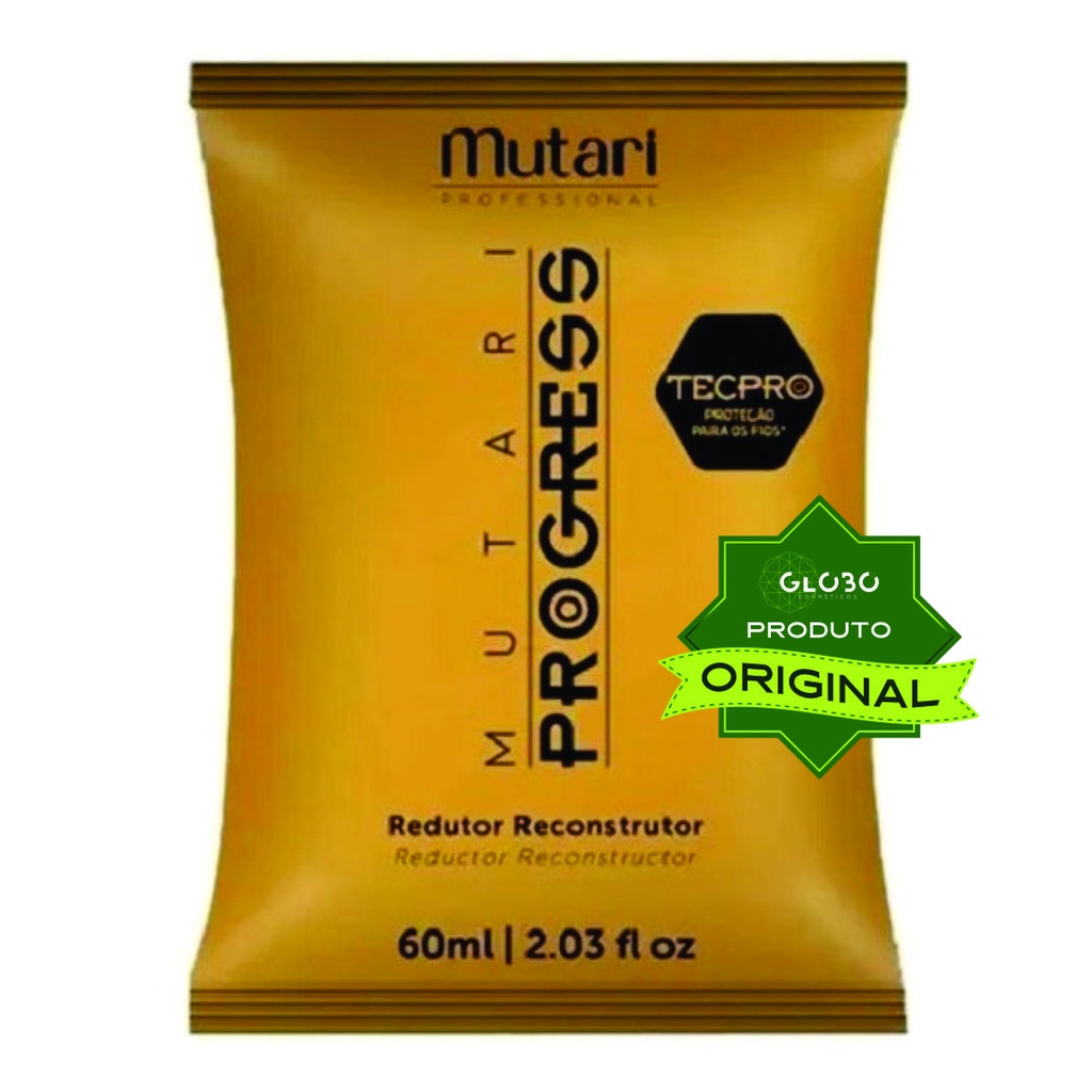 Sachê Mutari Progress -Escova Progressiva sem formol-60g | Shopee Brasil