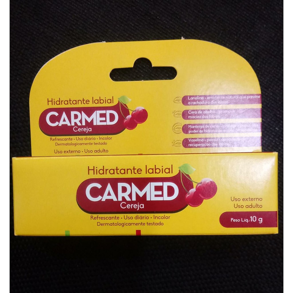 Hidratante labial carmed cereja 10g | Shopee Brasil