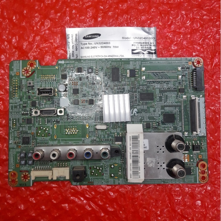 PLACA PRINCIPAL SAMSUNG UN32D4003BG BN41-01714A | Shopee Brasil