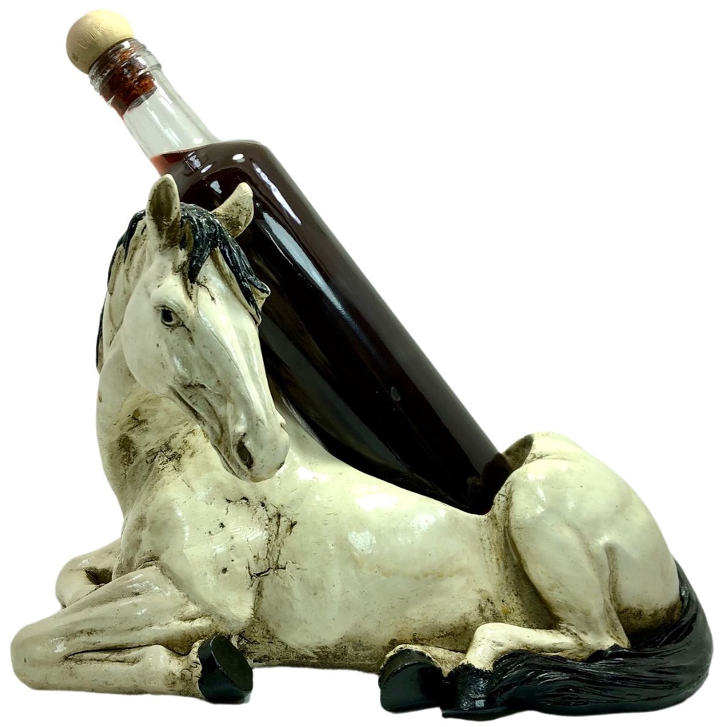Cavalo Porta Vinho Garrafa De Gesso Decoração Casa Chácara Sítio ...