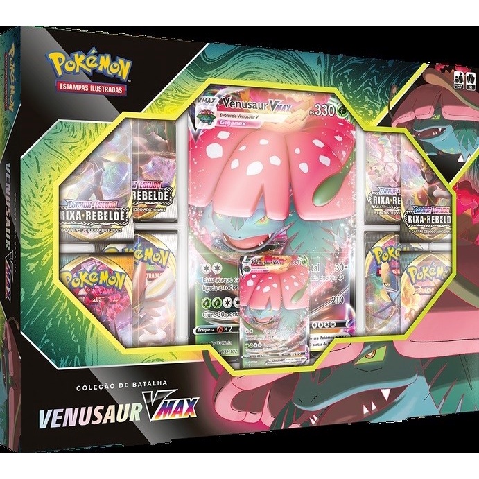 Box Venusaur Vmax Coleção de Batalha Pokémon | Shopee Brasil