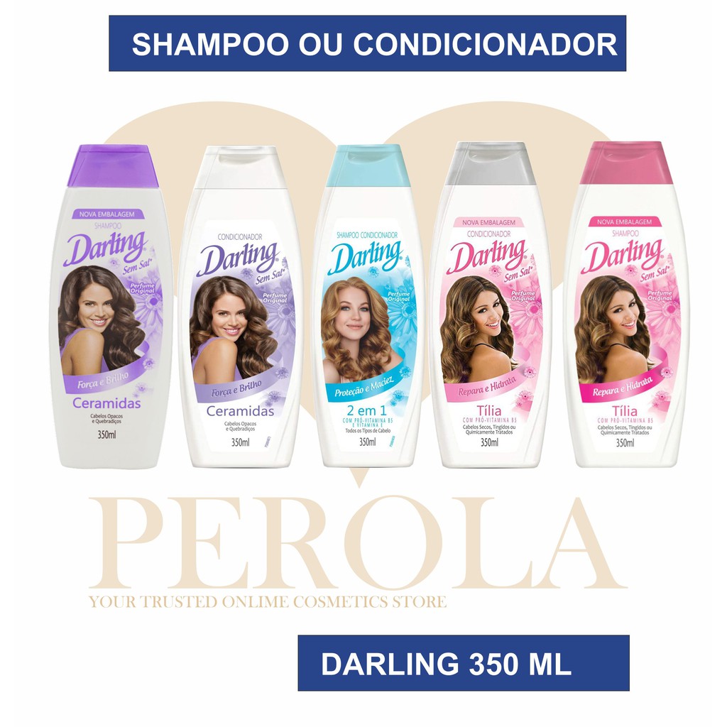 SHAMPOO OU CONDICIONADOR DARLING 350ML | Shopee Brasil