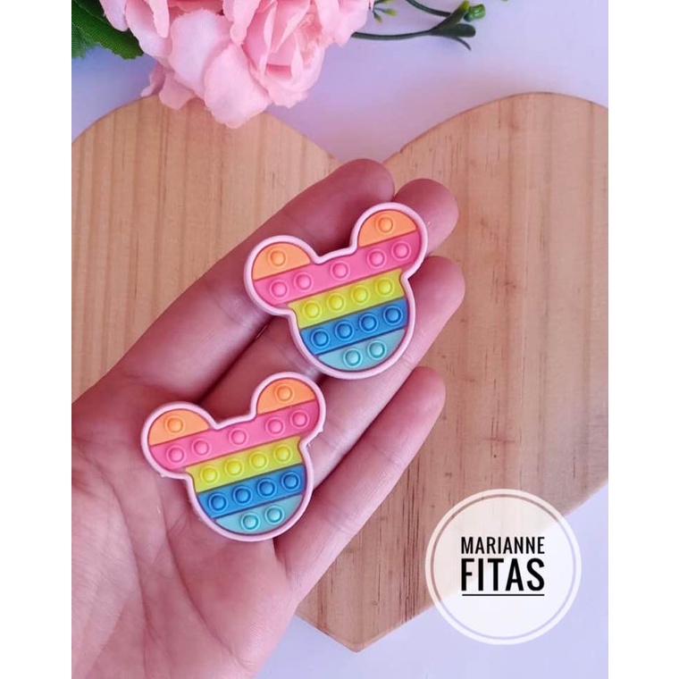 Aplique Pop It Minnie (3 Unidades) | Shopee Brasil