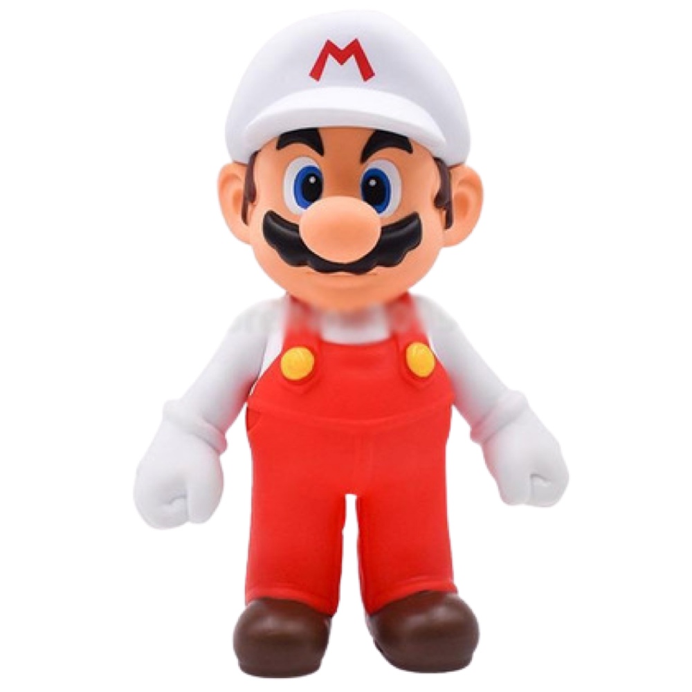 Mario Branco Super Bros Pvc Plástico 12cm Colecionáveis | Shopee Brasil