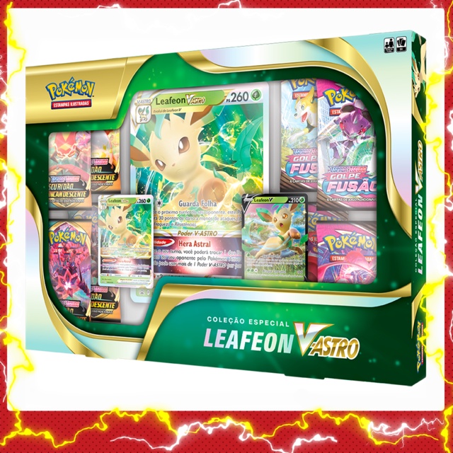 Box Pokémon Leafeon V Astro | Shopee Brasil
