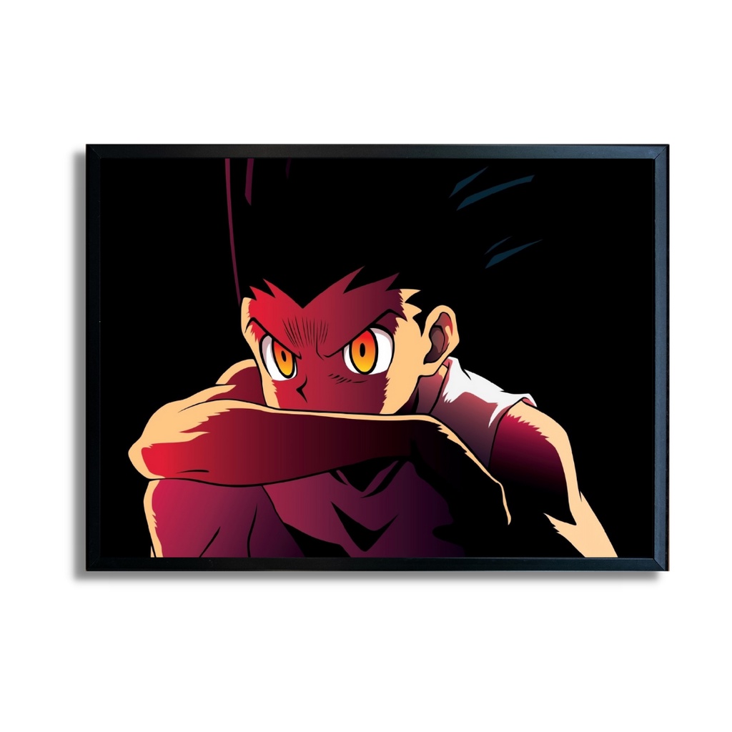 Quadro do Gon Freecss do Anime Hunter x Hunter. Emoldurado | Shopee Brasil