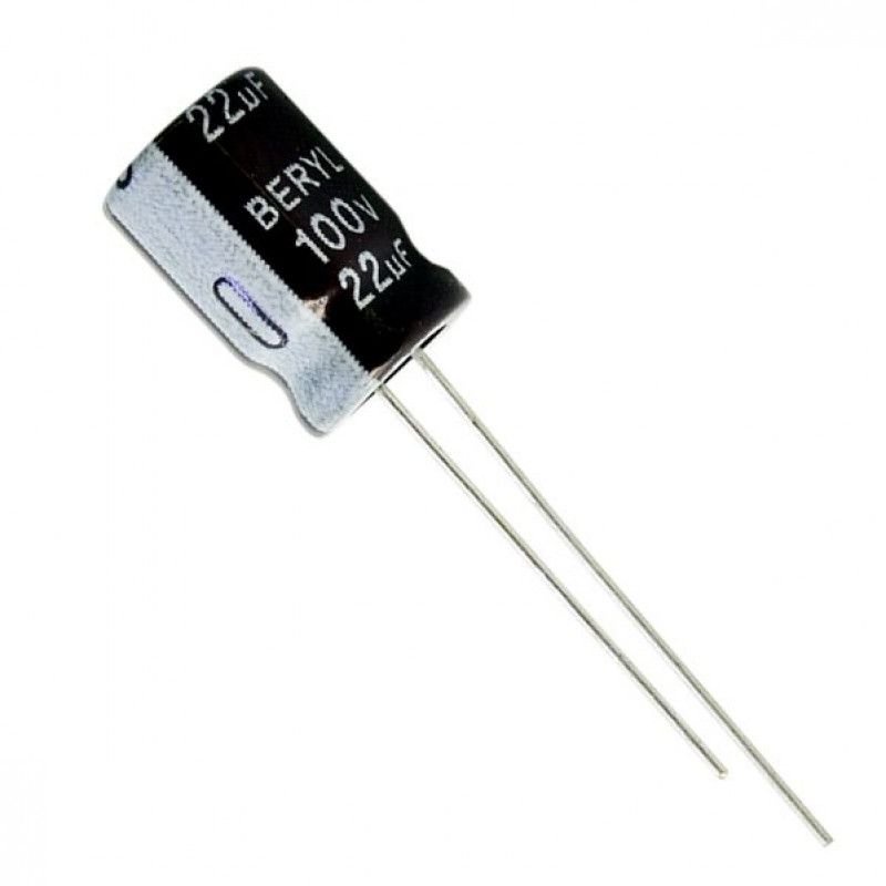 Kit 10 Unidades Capacitor Eletrolítico 22uF / 100V | Shopee Brasil