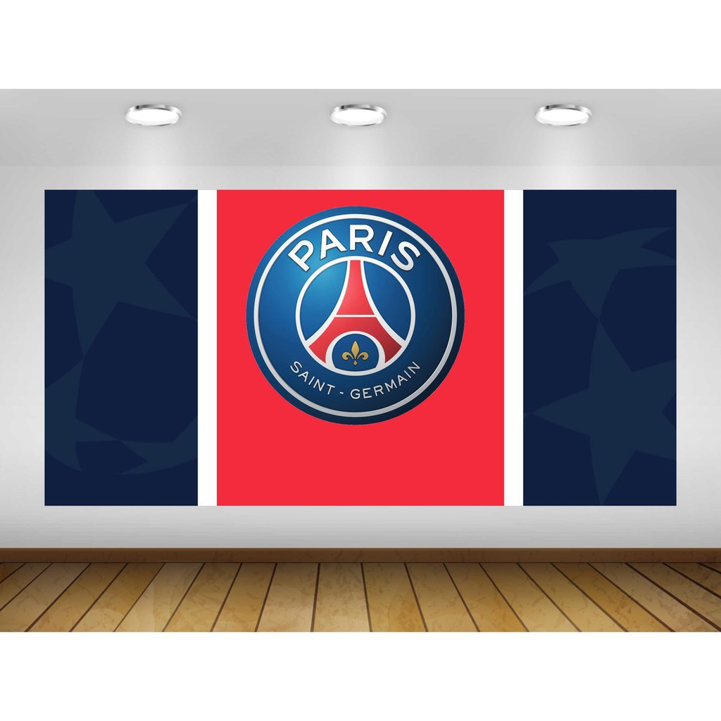 Painel de festa PSG Paris Saint-Germain Decoração Time Futebol ...
