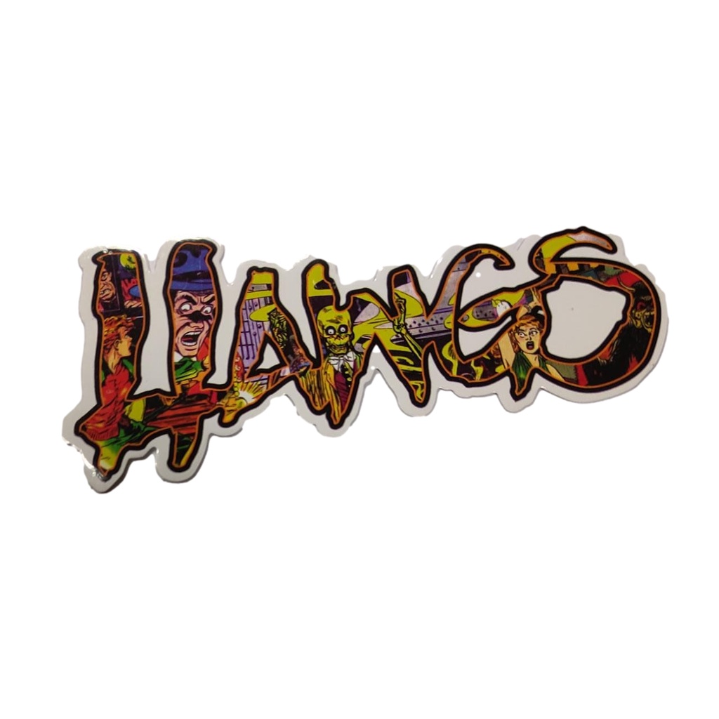 Adesivo Hawgs Letra Comics Skate Longboard Sticker | Shopee Brasil