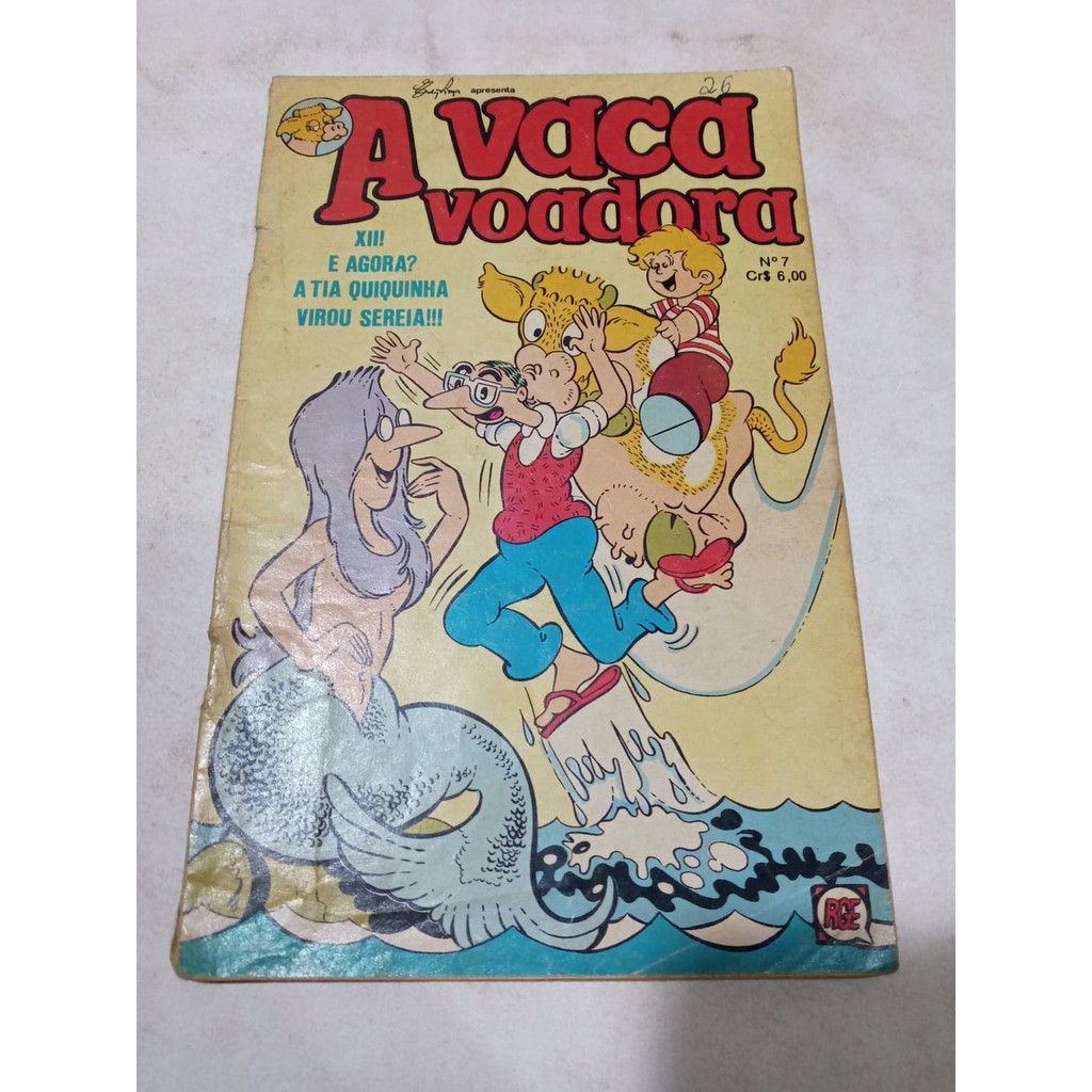 HQ A Vaca Voadora N.07 (Gibi Colorido) | Shopee Brasil