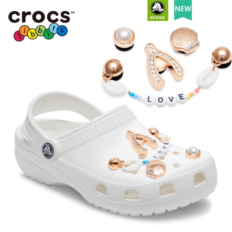 crocs jibbitz FESTIVAL Elevado 5 PACK Encantos Botão De Concha De ...