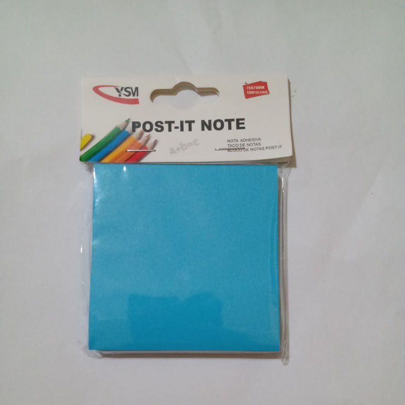 Post it ou bloco de notas (azul neon) | Shopee Brasil