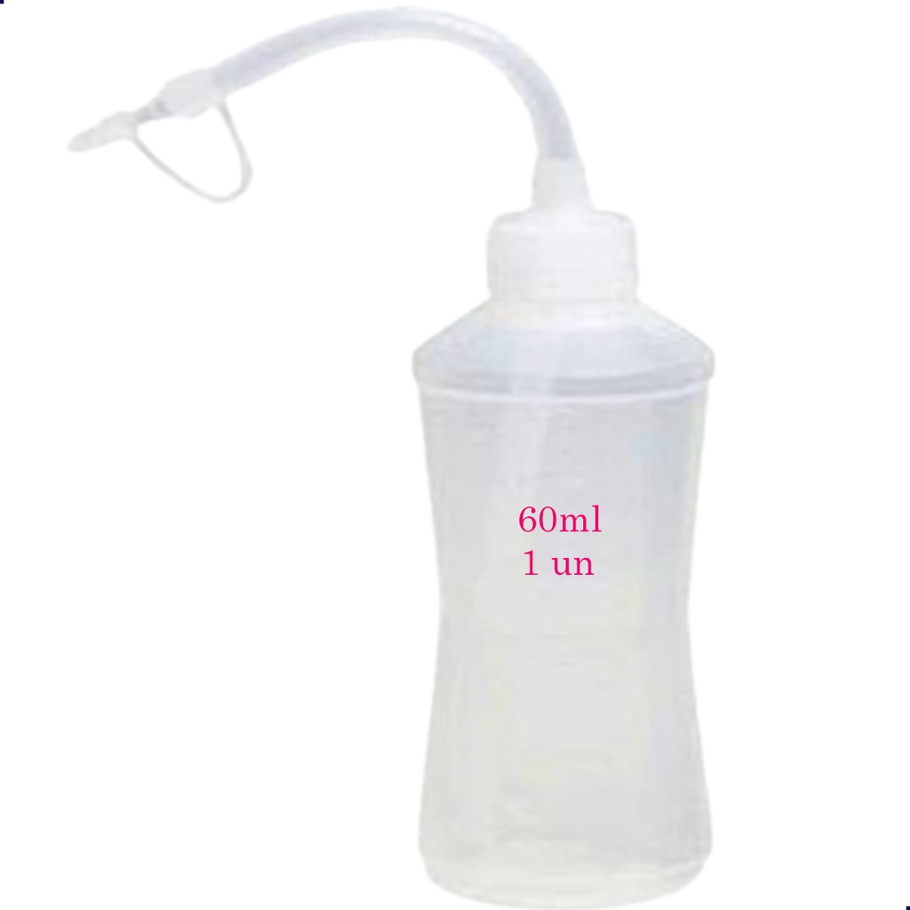 Almotolia Transparente Bico Curvo Frasco 60ml, 100ml, 120ml, 250ml ou 500ml unidade | Shopee Brasil