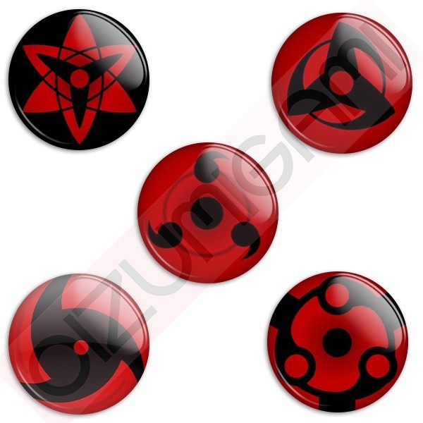 Bottons - Buttons - Botons - Naruto (Sharingans) - Tam: 4,5cm | Shopee ...