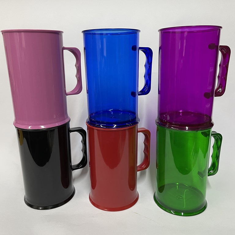 Caneca 400ml Acrilica Cores Cozinha Escritorio Trabalho Escola Shopee